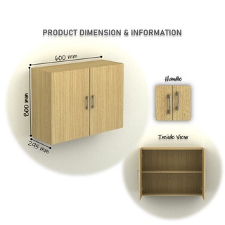 STARS Wall Mounted Kitchen Cabinet 2 Door Almari Dapur Dinding 2 Pintu ...