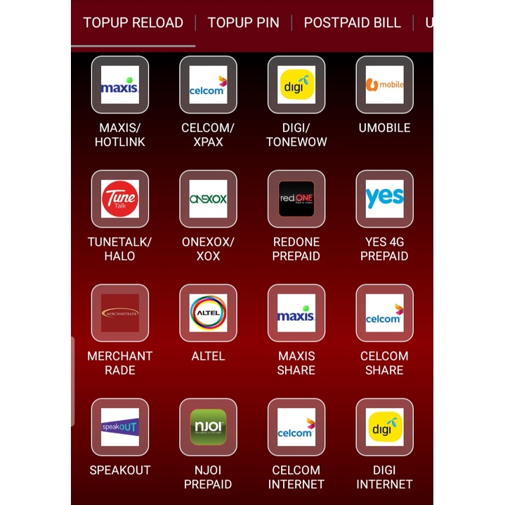 Topup All Telco Prepaid(Reload) | Shopee Malaysia