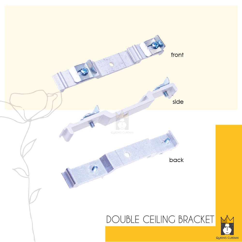 Bracket Siling Rel Langsir Super Doso Jenis Double (Super Doso Curtain Track Ceiling Bracket ...
