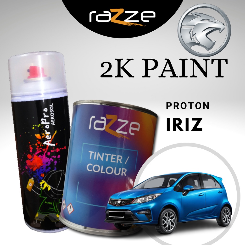PROTON IRIZ 2K BASECOAT SYSTEM COLOUR MIX ORIGINAL OEM AEROSOL - RAZZE ...