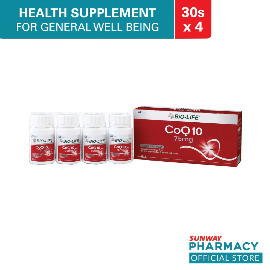 Biolife Coq10 75mg (4 x 30's) | Shopee Malaysia