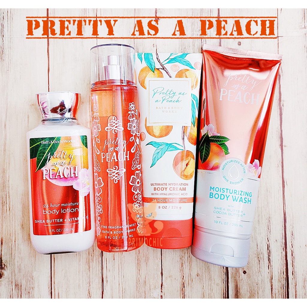 Pretty As A Peach Bath & Body Works Fragrance Mist Body Lotion Shower ...