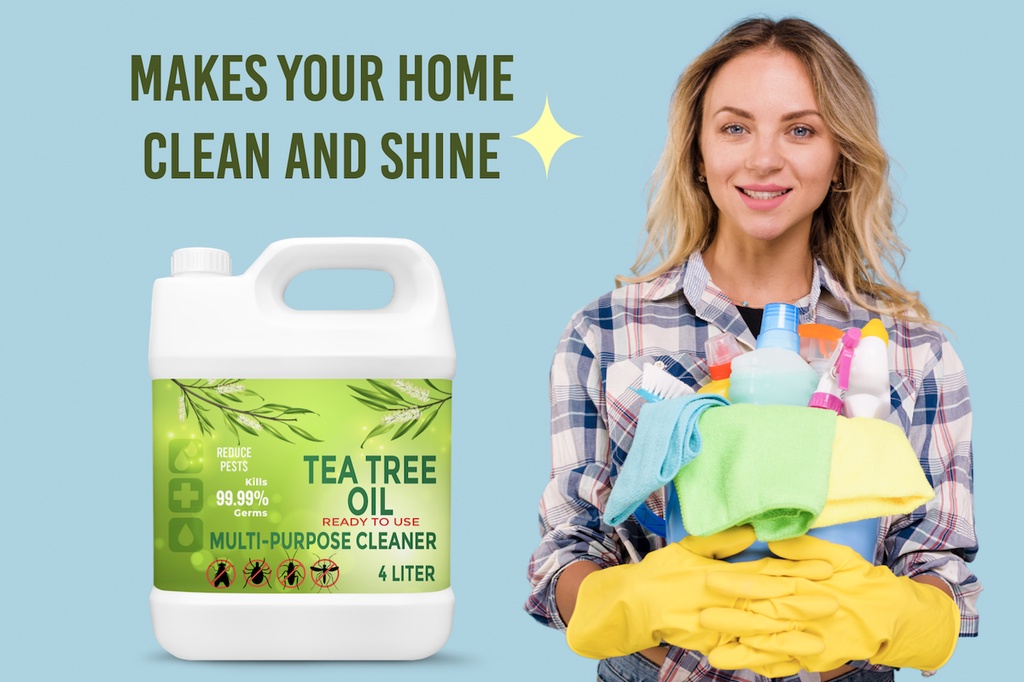 Tea Tree Oil Multi Purpose Floor Cleaner Anti-bacterial Pest Repellent ...
