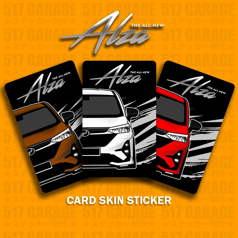 PERODUA ALZA 2022 / ATM STICKER / T*G STICKER / BANK CARD STICKER ...