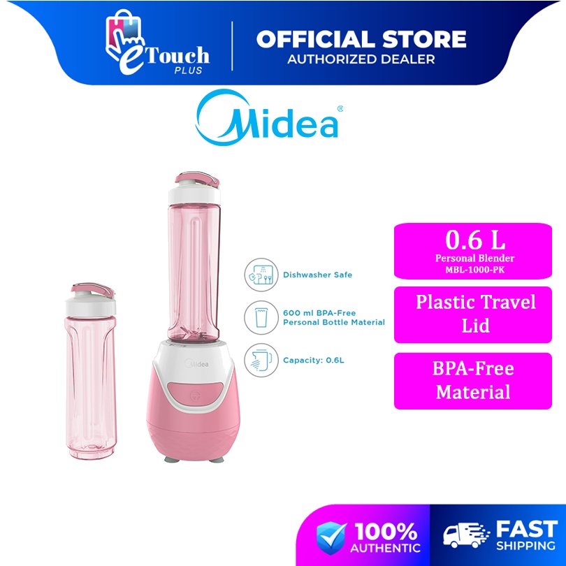 MIDEA (MBL-1000, MBL-1000-PK, MBL1000) PERSONAL BLENDER 600ML BPA-FREE ...