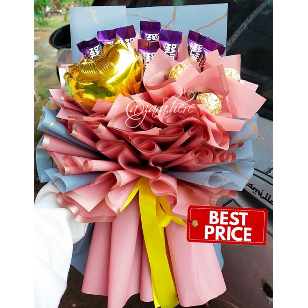 BOUQUET COKLAT/BOUQUET BAJET/BUNGA COKLAT MURAH/BUNGA COKLAT BAJET ...