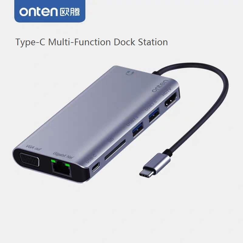Original ONTEN Type-C Multi-Function Dock Station Model : 9591B ...