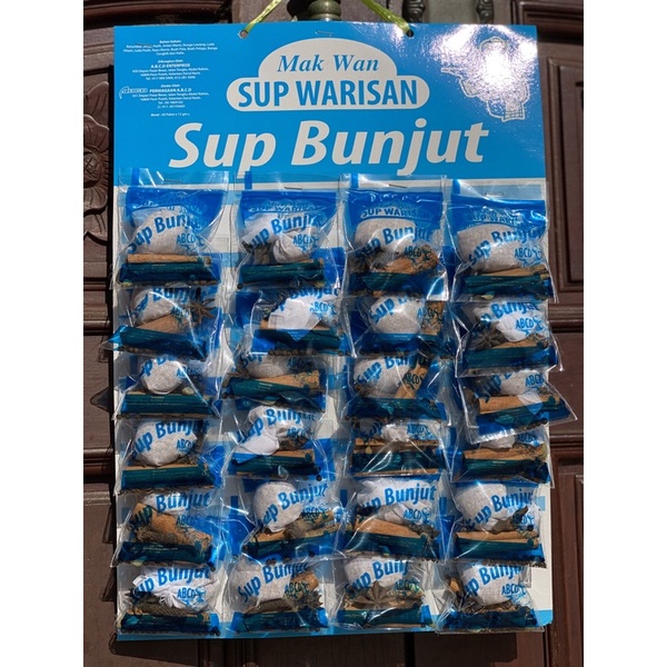 Sup Bunjut Mak Wan Sup Warisan 1 papan (24 paket) | Shopee Malaysia