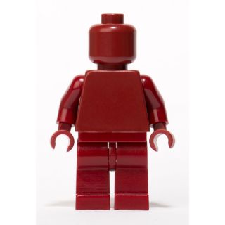 Lego Minifigure (Dark Red Monochrome) | Shopee Malaysia