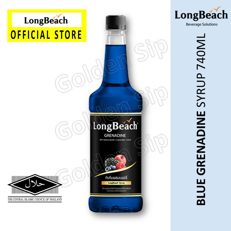 Long Beach Syrup Blue Grenadine 740ml (READY STOCKS) | Shopee Malaysia