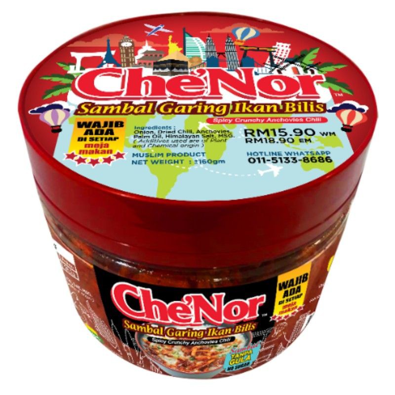 SAMBAL GARING IKAN BILIS CHE NOR (NEW PACKAGING) | Shopee Malaysia