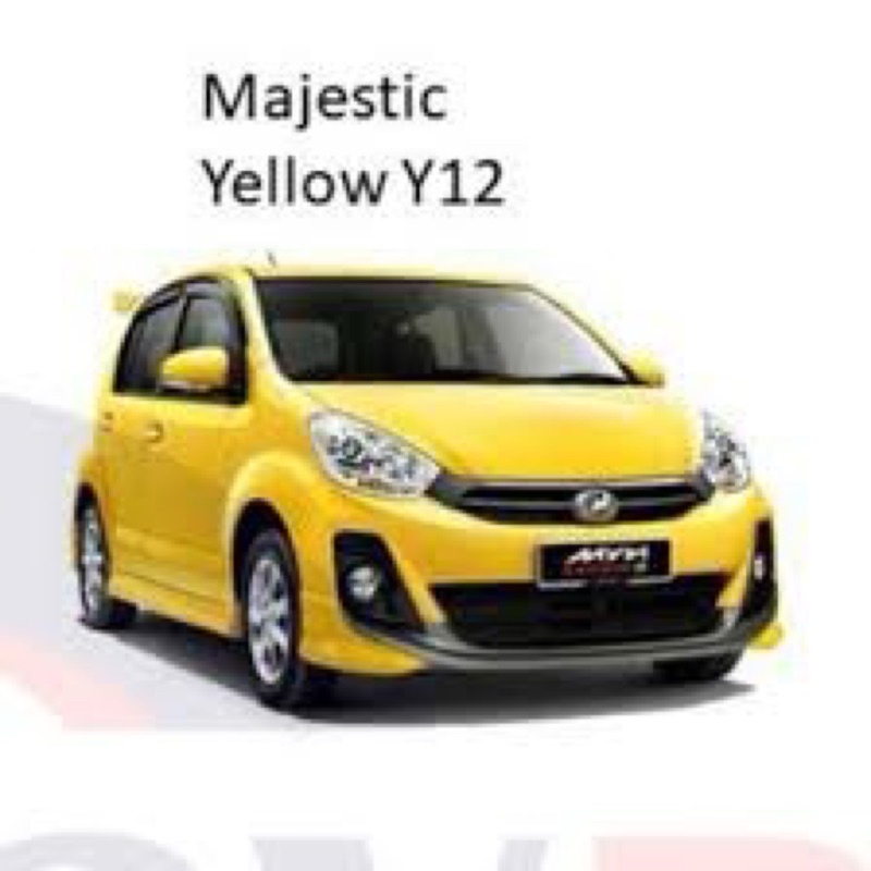 PERODUA MYVI MAJESTIC YELLOW Y12 2K CAR PAINT | Shopee Malaysia