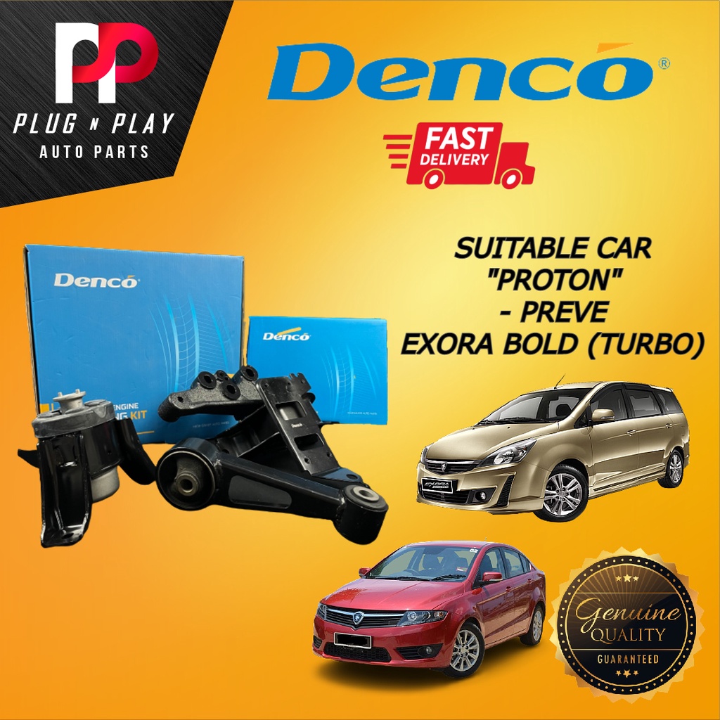 PROTON PREVE, EXORA BOLD(TURBO) (AT) ENGINE MOUNTING SET, DENCO GENUINE ...