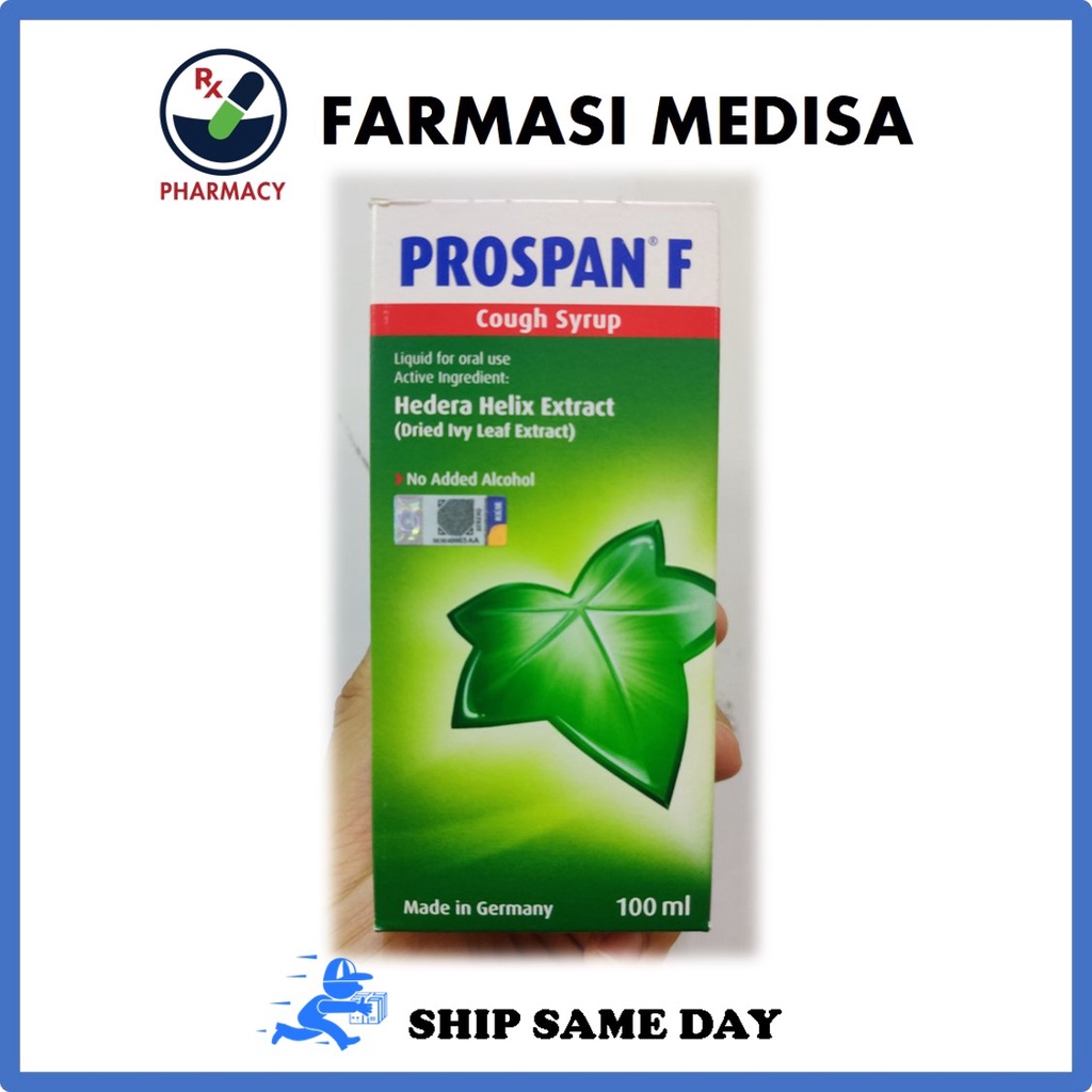 Ship Same Day Prospan F Cough Syrup 100ml Hedera Helix Extract