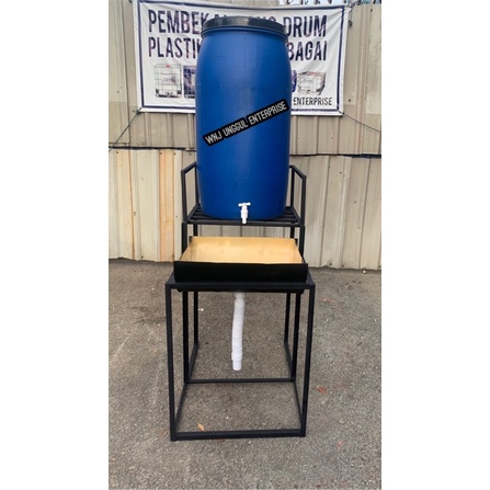 Set Sinki, Sink Multifunctional Portable,Rak Sinki+Tangki/Drum ...