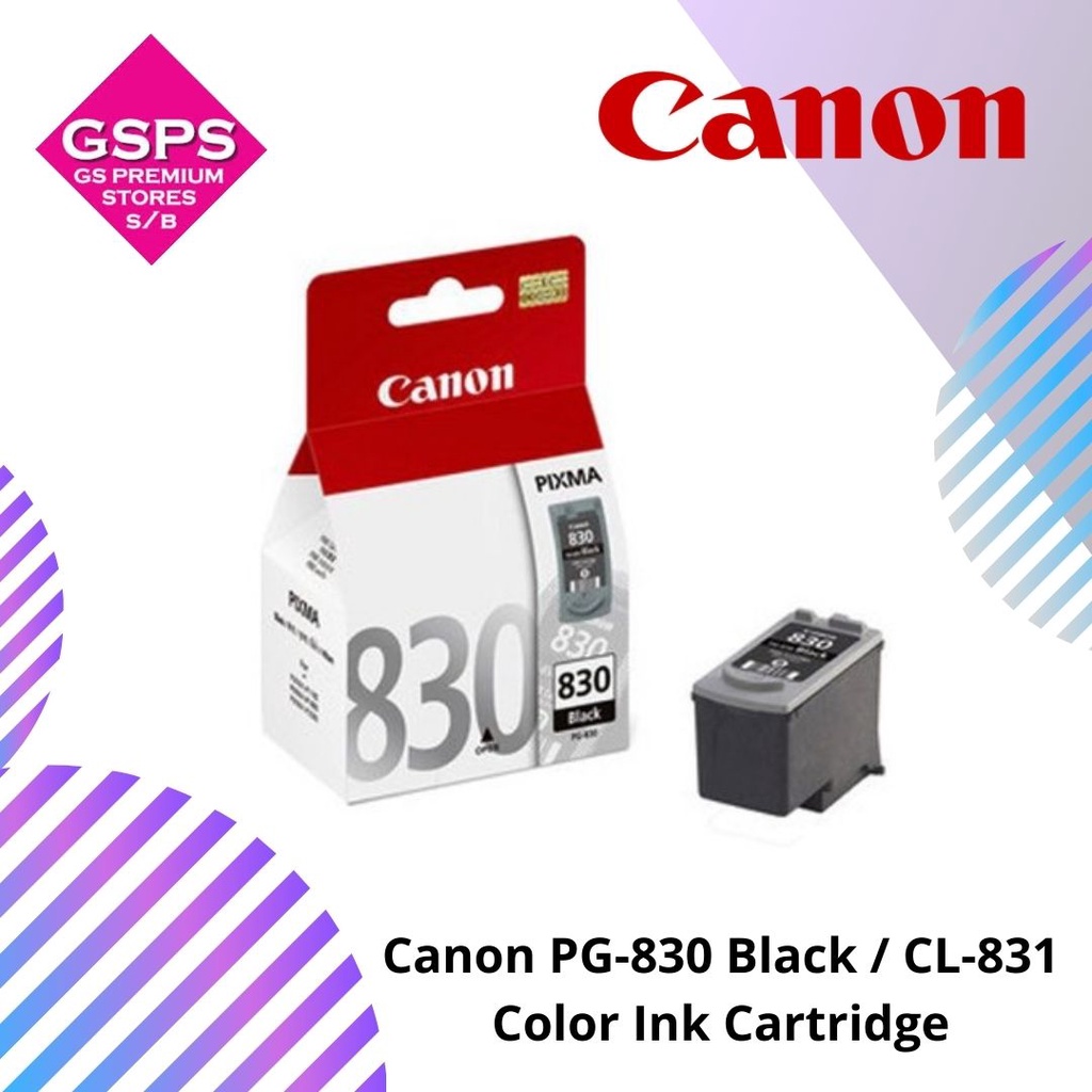 Canon PG-830 Black / CL-831 Color Ink Cartridge | Shopee Malaysia
