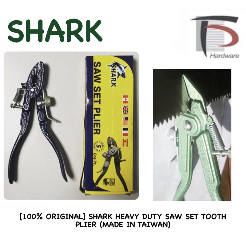 [100% ORIGINAL] SHARK HEAVY DUTY SAW SET TOOTH PLIER (MADE IN TAIWAN ...