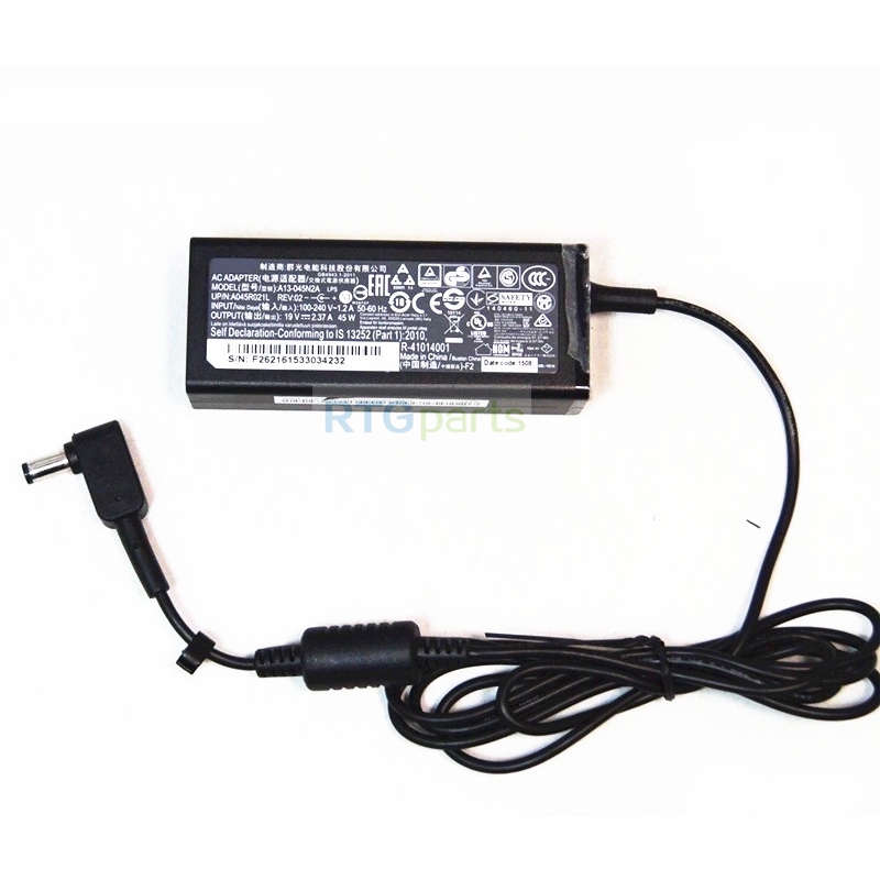 ACER 45W AC Power Adapter Charger Compatible A13-045N2A 45W 19V 2.37A 5 ...