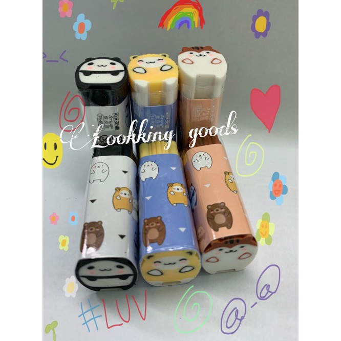 Cute Cartoon Rubber Eraser Pencil Erasers Stationery Student Children ...