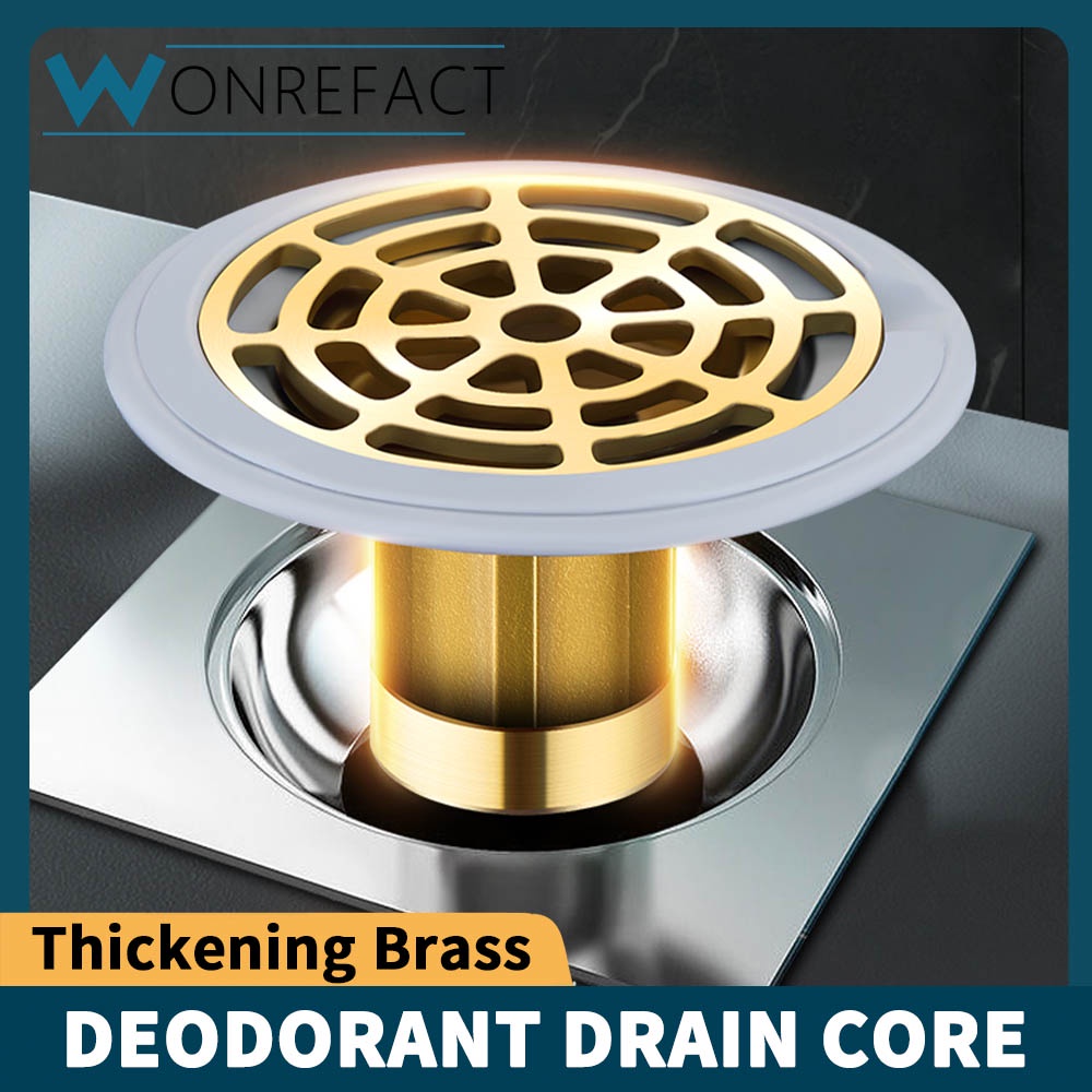 round stainless steel copper core floor drain anti-odor and insect-proof floor drain core ...