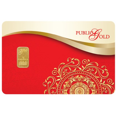 (READY STOCK) 1 gram gold bar PUBLIC GOLD LBMA (AU (999.9) - 24K ...