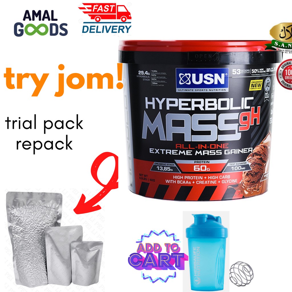 USN Hyperbolic Mass Growth hormone + Creatine gH All-In-One Extreme ...