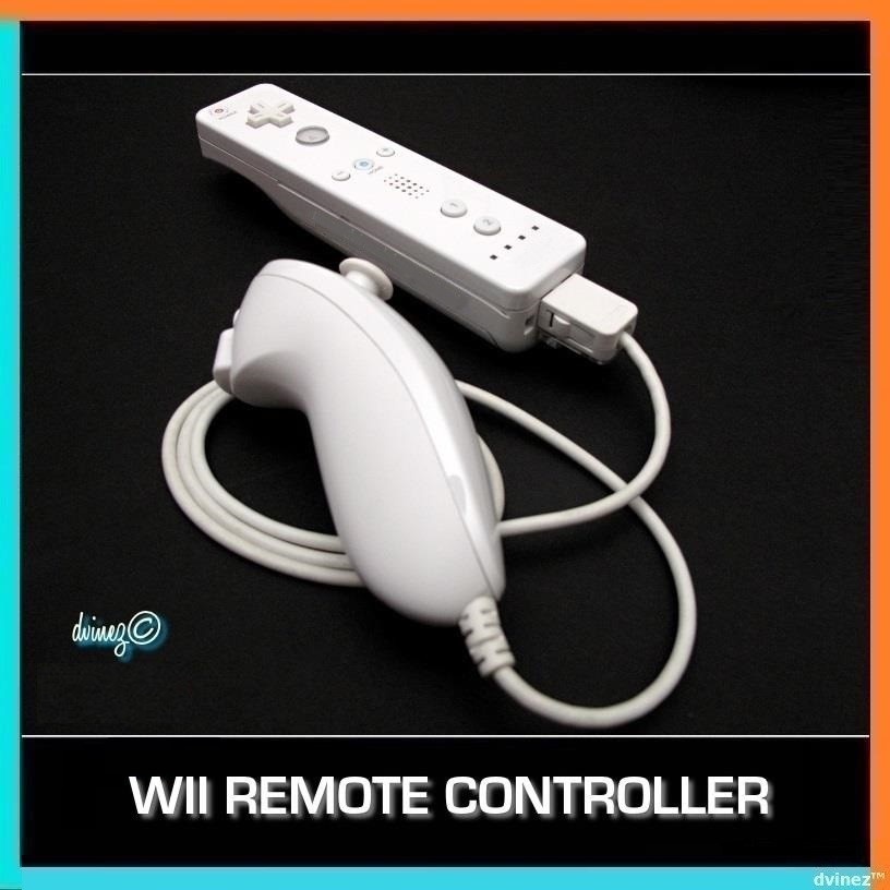 Nintendo Wii Wireless Remote Nunchuk Wiimote Bluetooth Motion Game ...