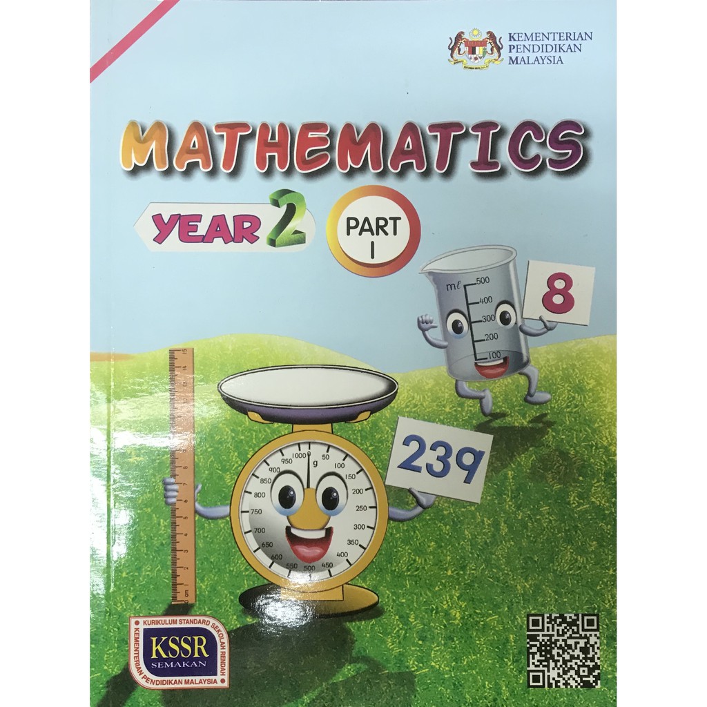 Mathematics Year 2 textbook Part 1 sekolah SK | Shopee Malaysia