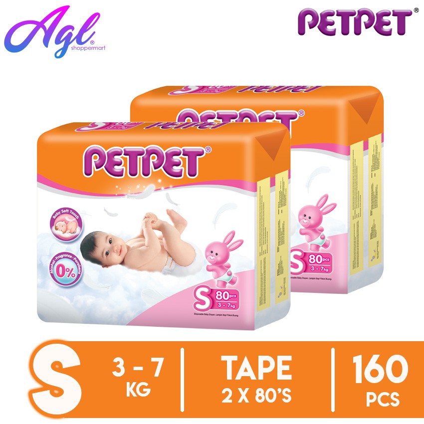 PETPET Tape Diaper Mega Packs (2 Packs) | Shopee Malaysia