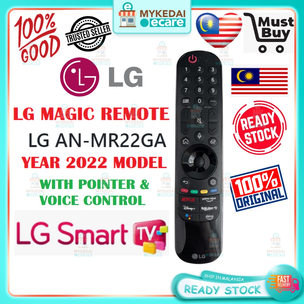 LG AN MR22GA LG magic remote control smart tv AN-MR22 year 2022 ...