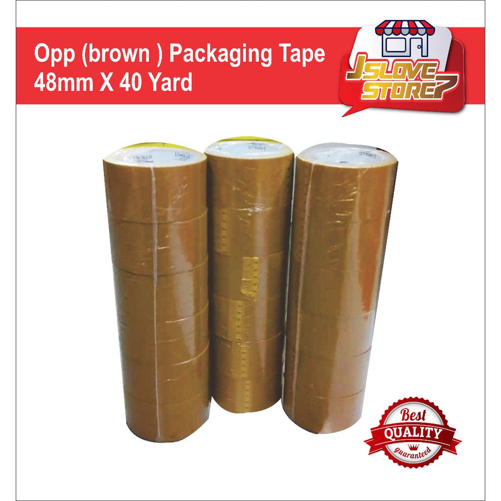 Opp Packaging Tape Brown 48mm x 40yds (Per Roll ) | Shopee Malaysia