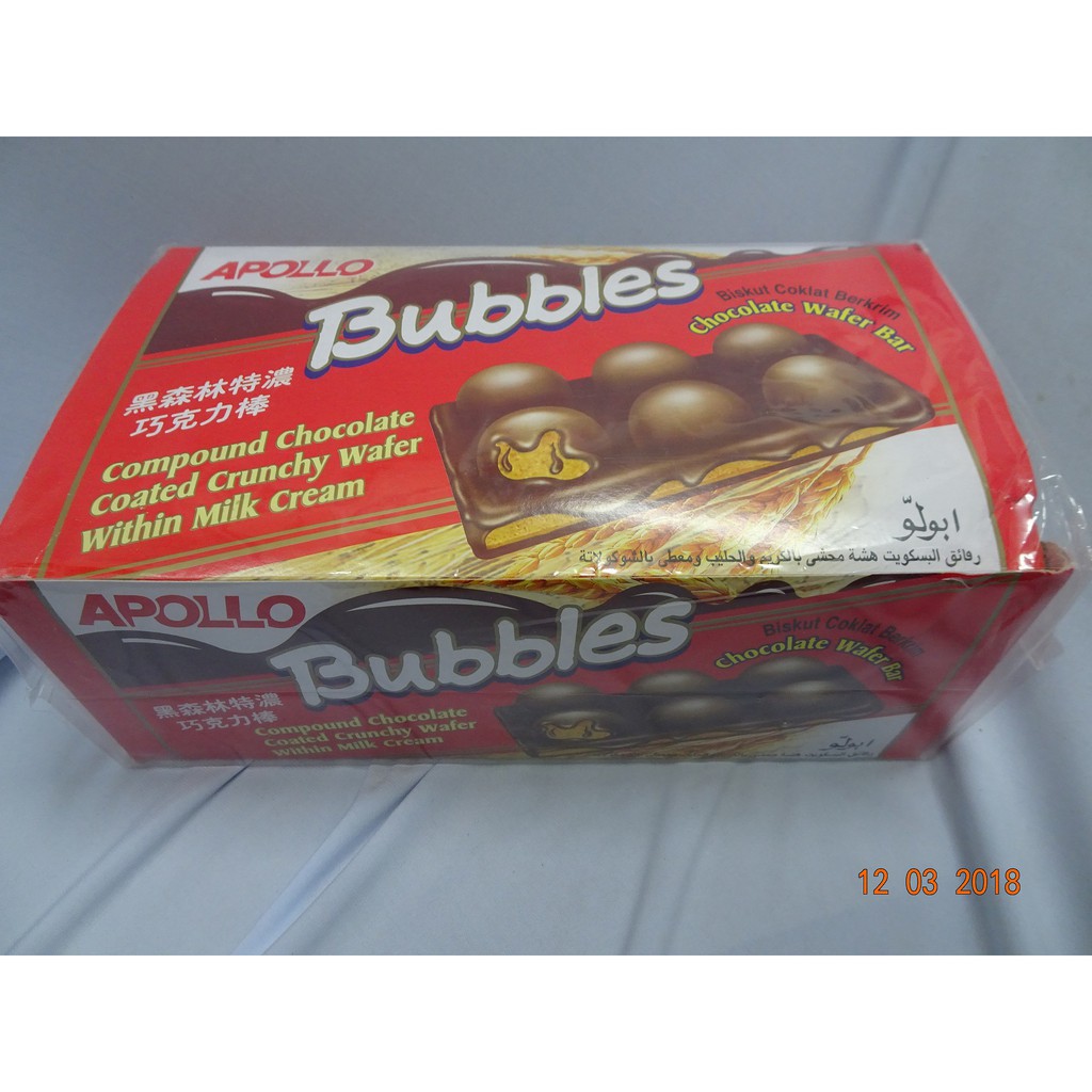 Apollo Bubbles Chocolate Wafer (32g x 24 Packs) | Shopee Malaysia