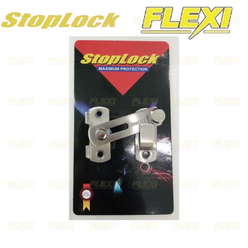 Stoplock Stainless Steel Swivel Bolt Swing Sliding Door Hasp Latch Lock ...