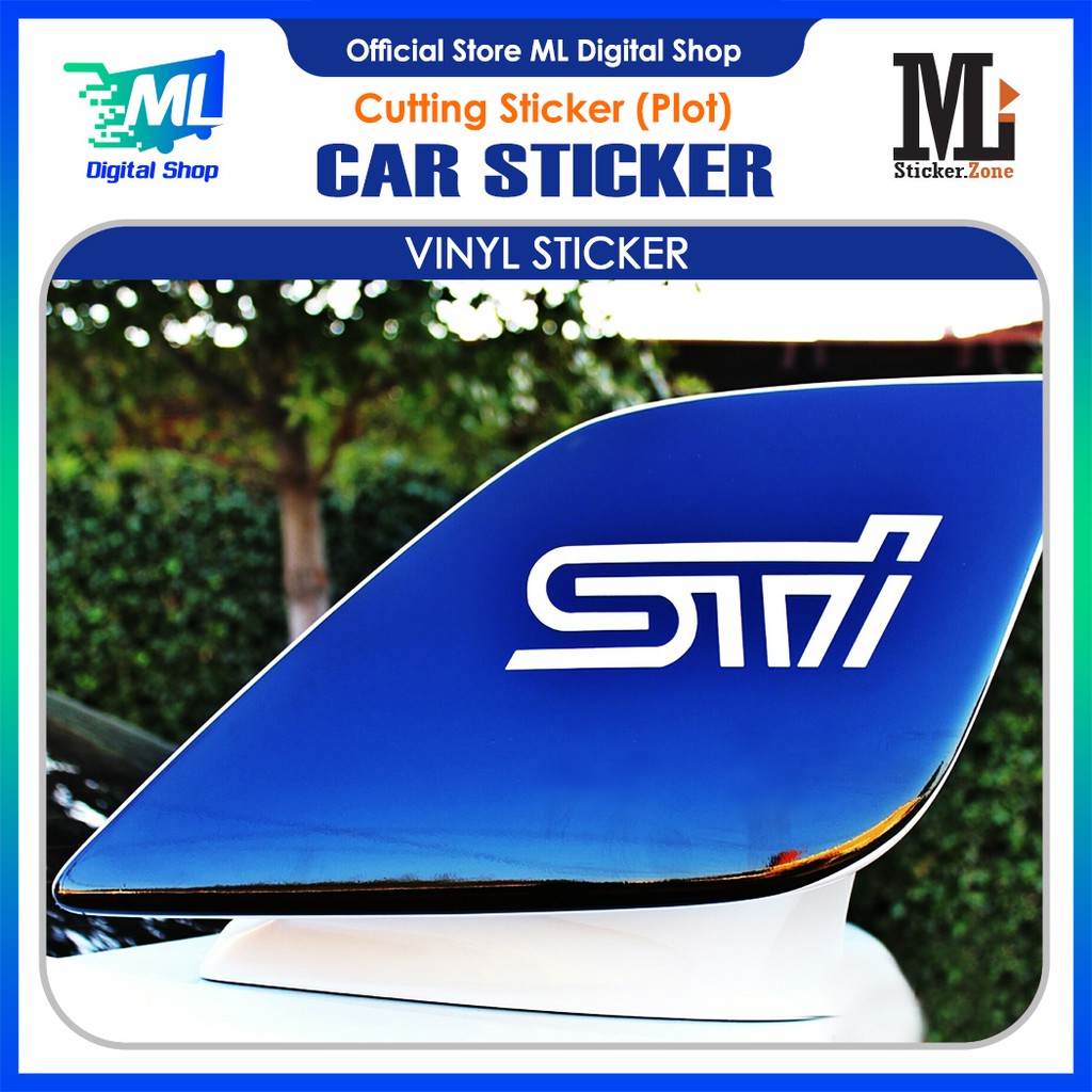 SUBARU STI Logo Vinyl Sticker for Car Bumper & Spoiler | Shopee Malaysia