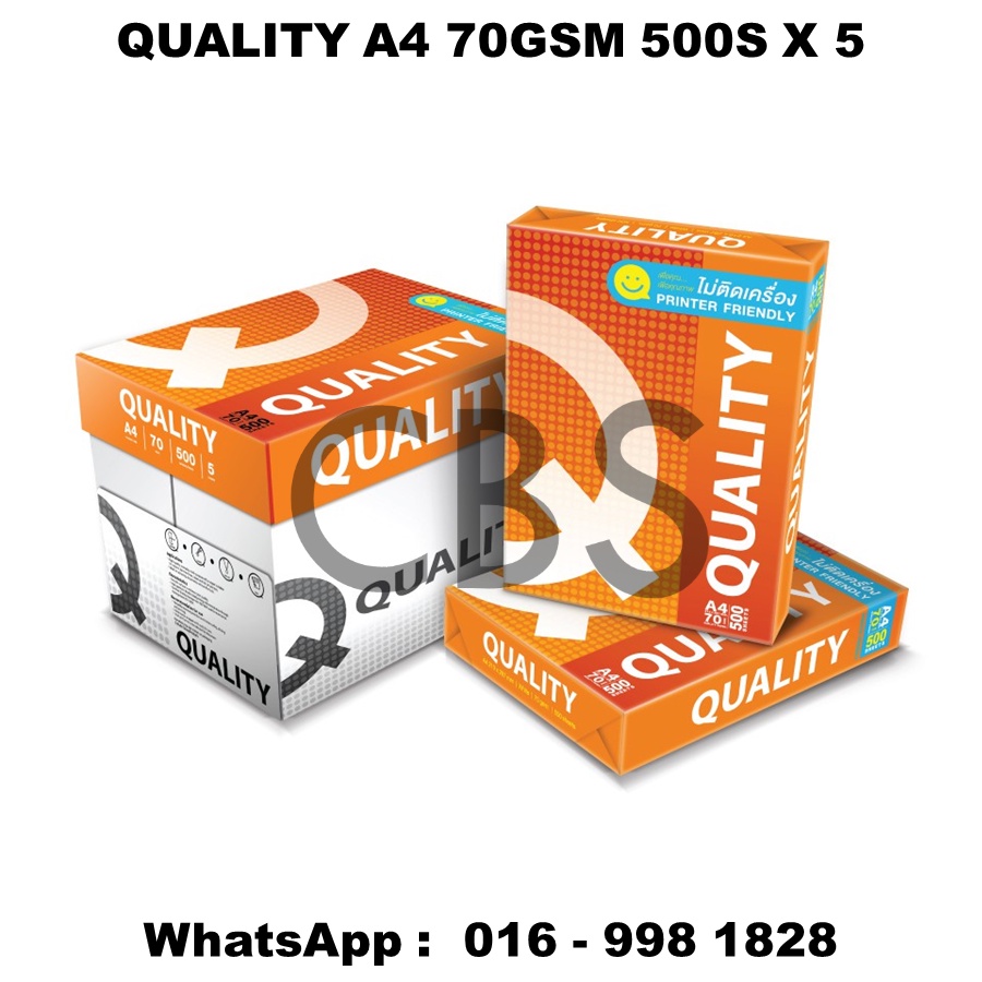 Quality Orange A4 Paper 70gsm 500sheets White Printing Photocopy Cetak ...