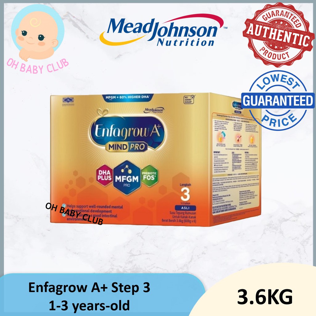 ENFAGROW A+ MINDPRO STEP 3 ASLI/Vanilla - 3.48KG | Shopee Malaysia