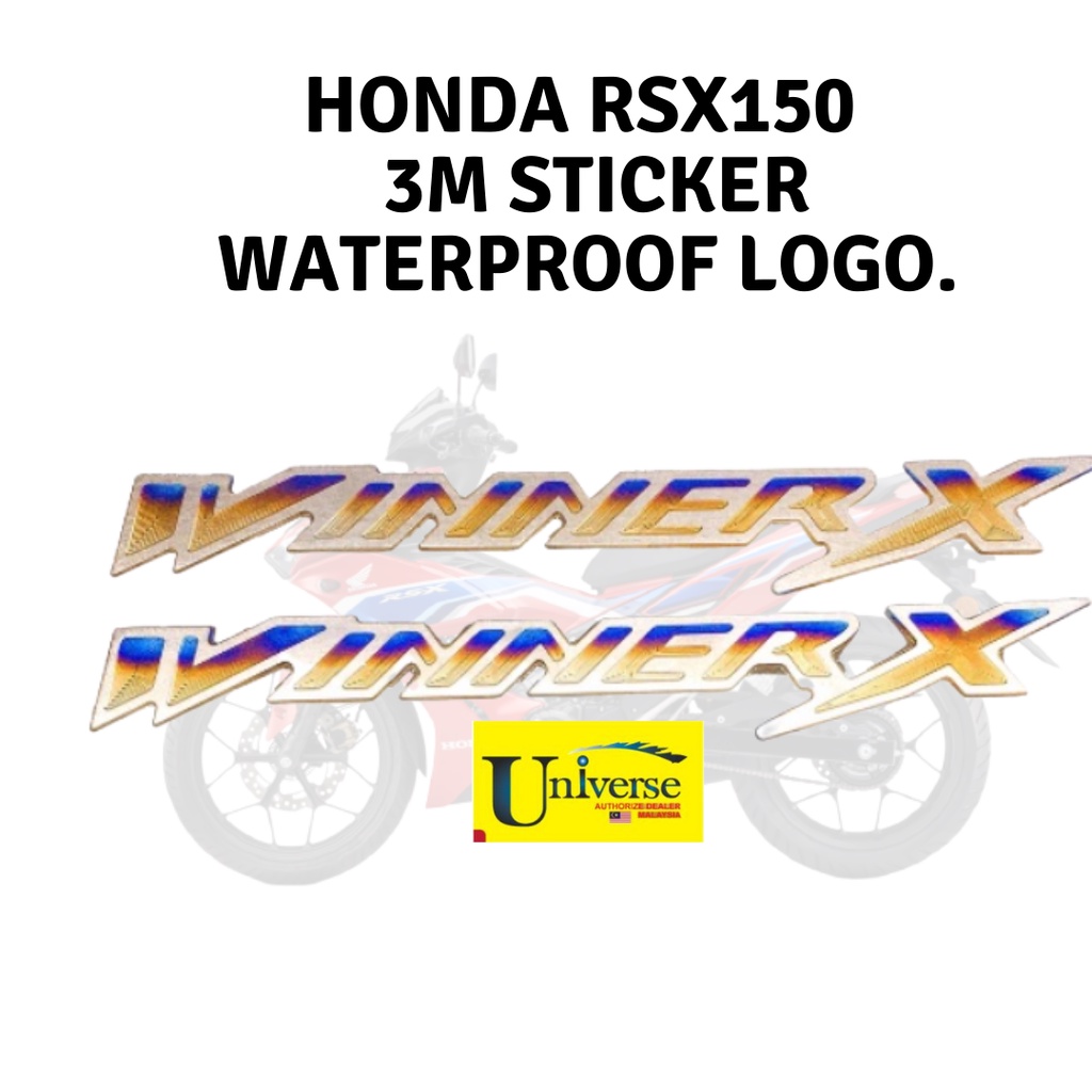 HONDA RSX150 WINNER X Fairing 3D Decal 3M Sticker Waterproof Logo ...
