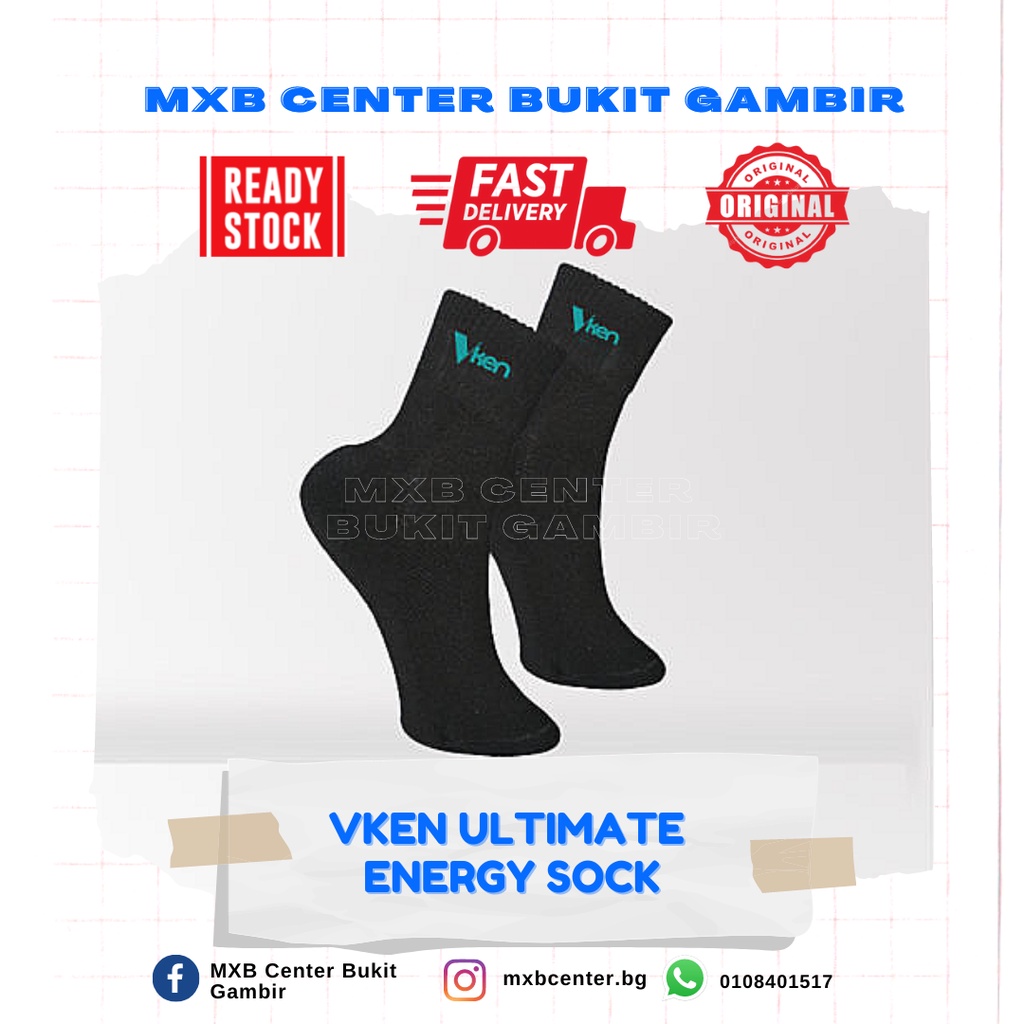 Vken Ultimate Energy Socks / Stokin Vken Original Ubat menggunakan ...