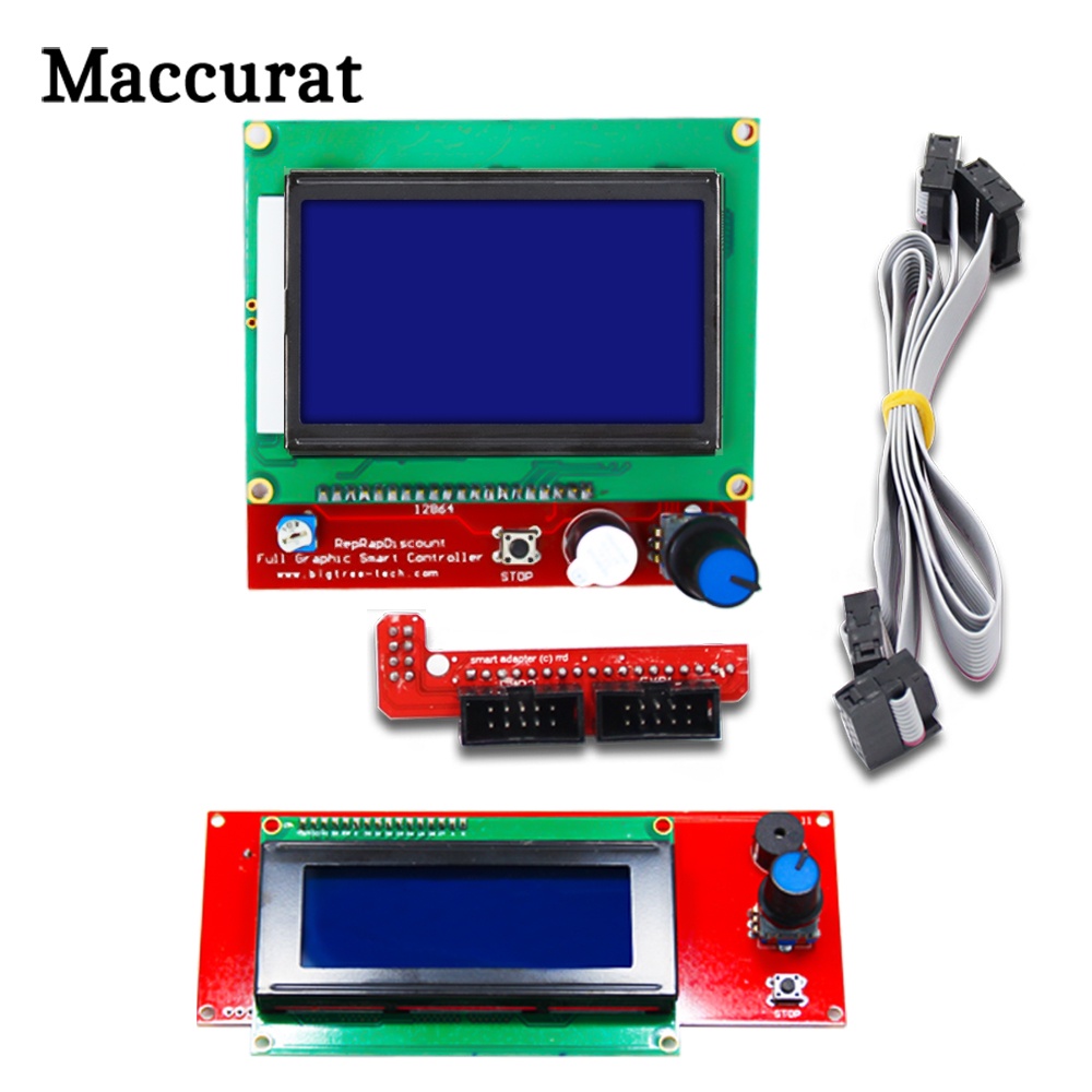 1Pcs 2004 Lcd 12864 Display 3D Printer Reprap Smart Adapter Controller ...
