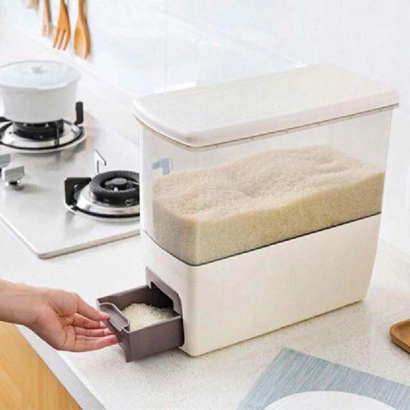 Japanese Rice Dispenser Food Storage Container Box 12kg | goalhealth ...