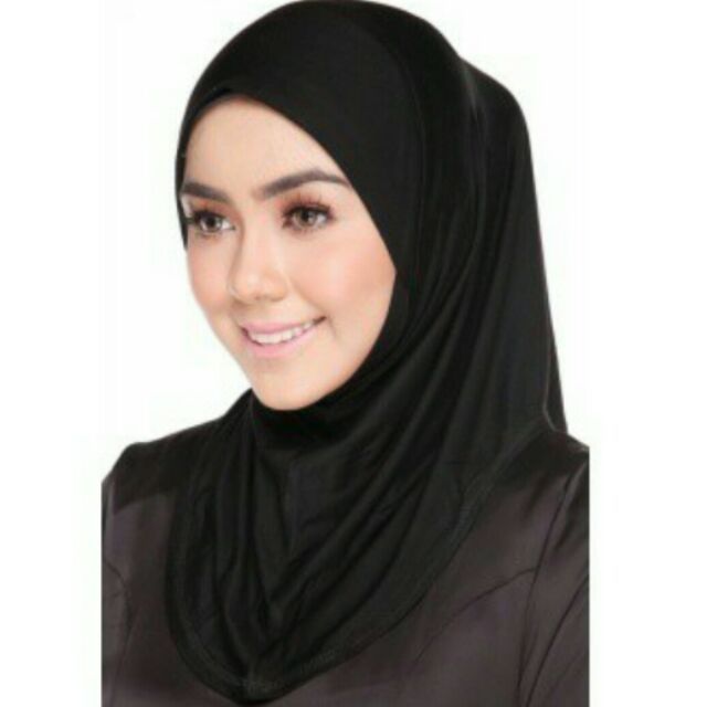 Inner Neck Berdagu Hitam (inner anti Tembam) | Shopee Malaysia