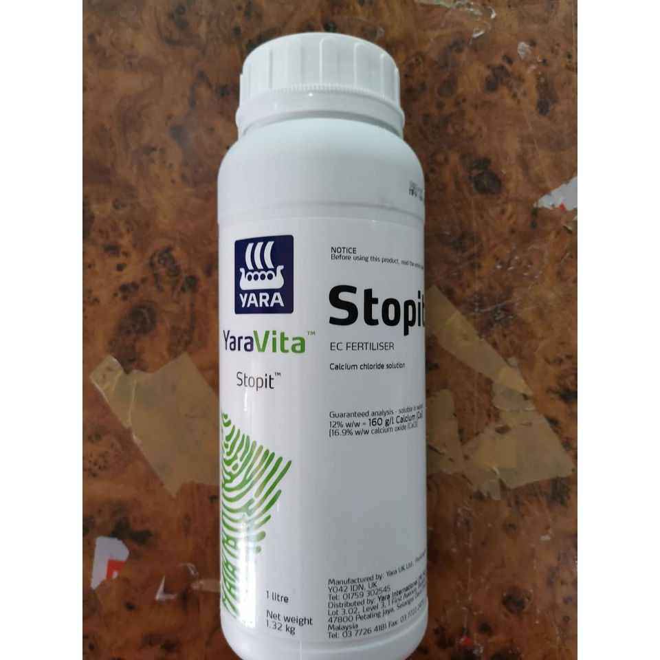 (1lit) Baja air YaraVita Stopit EC Fertiliser Calcium Oxide | Shopee ...