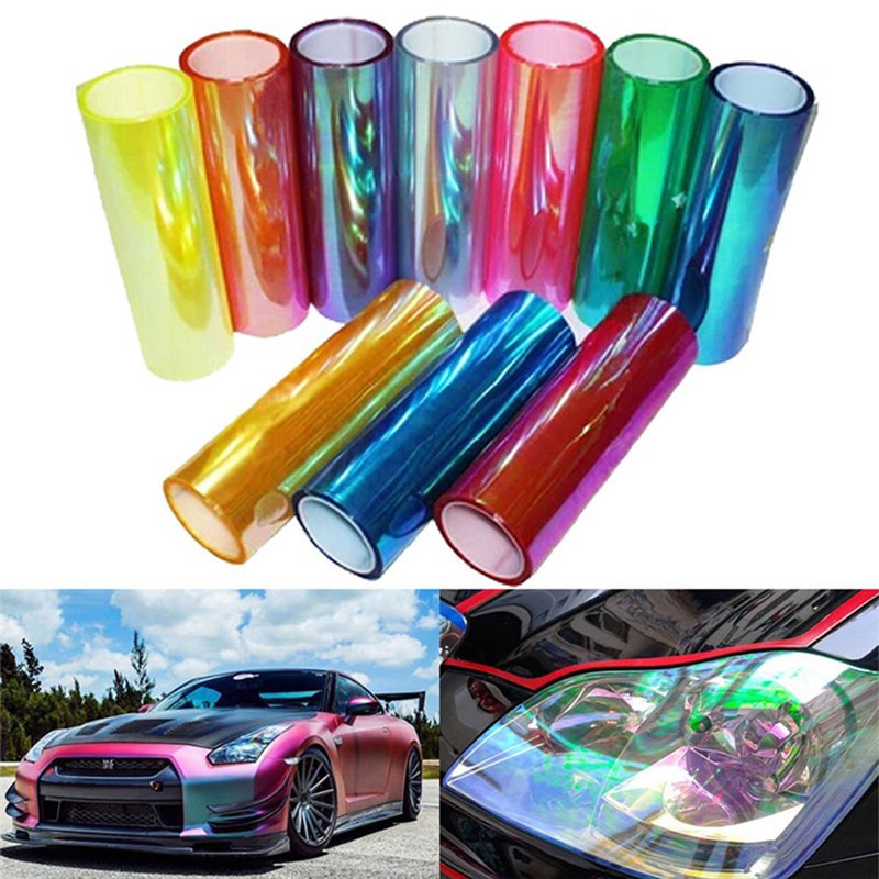 60cmX30cm Reflective Car Light Sticker Headlight Taillight Tint ...