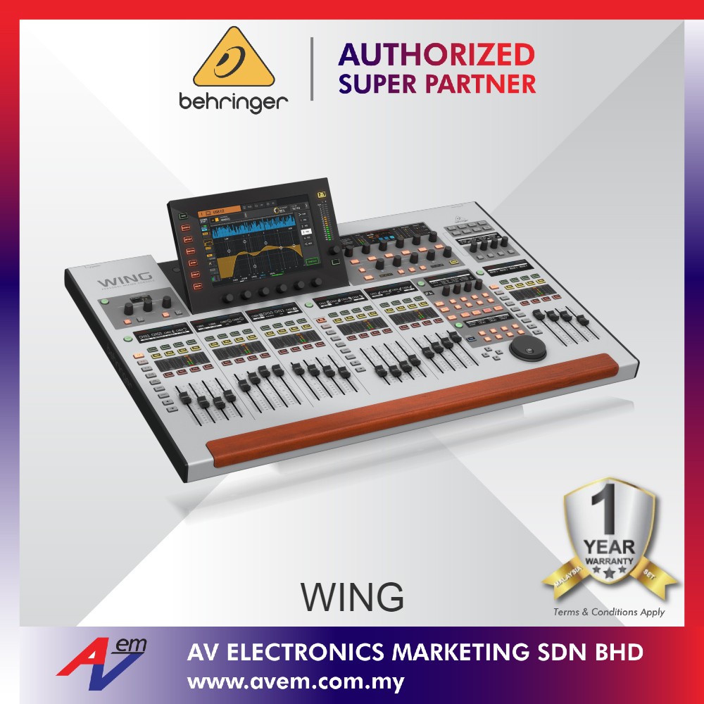 BEHRINGER WING 48-Channel, 28-Bus Full Stereo Digital Mixing Console ...