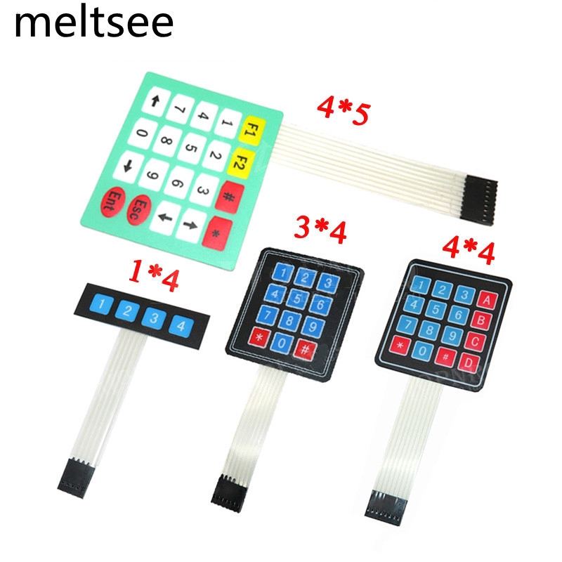 New 4 12 16 20 Key 4*4 Membrane Switch Keypad 1x4 3x4 4x4 4*5 Matrix Array Matrix keyboard for ...