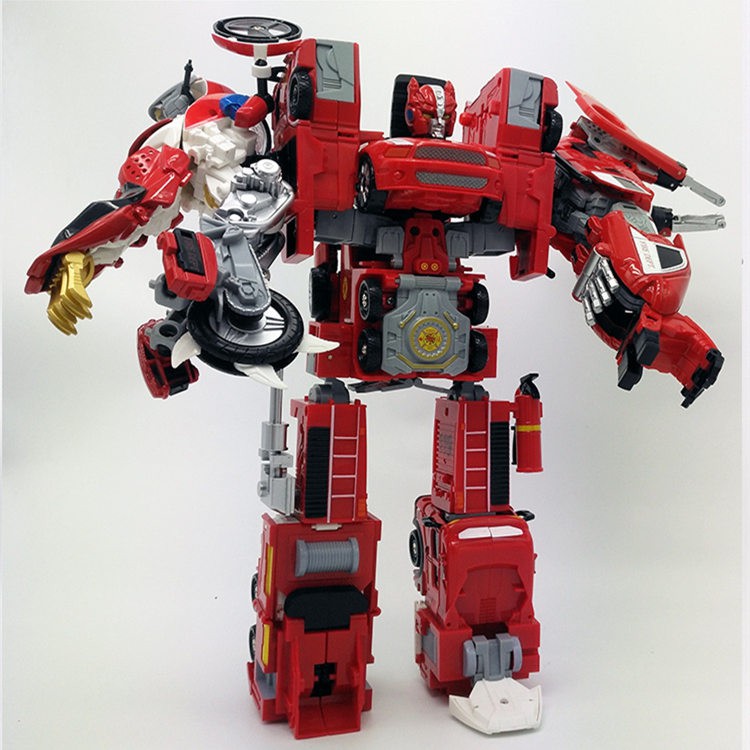 Transformers alloy robot motorcycle helicopter police car water cannon ...
