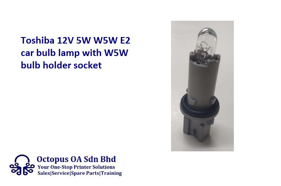 Toshiba 12V 5W W5W E2 car bulb lamp with W5W bulb holder socket ...