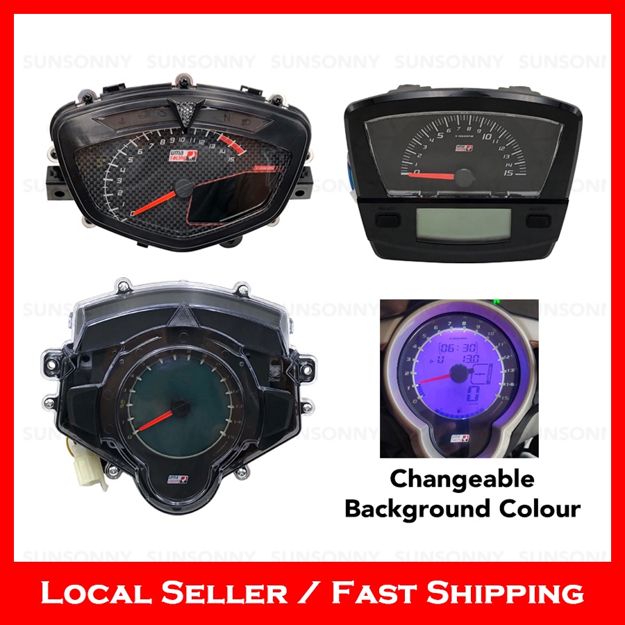 UMA RACING DIGITAL METER SPEEDOMETER ASSY YAMAHA LC135 135LC LC V1 V2 ...