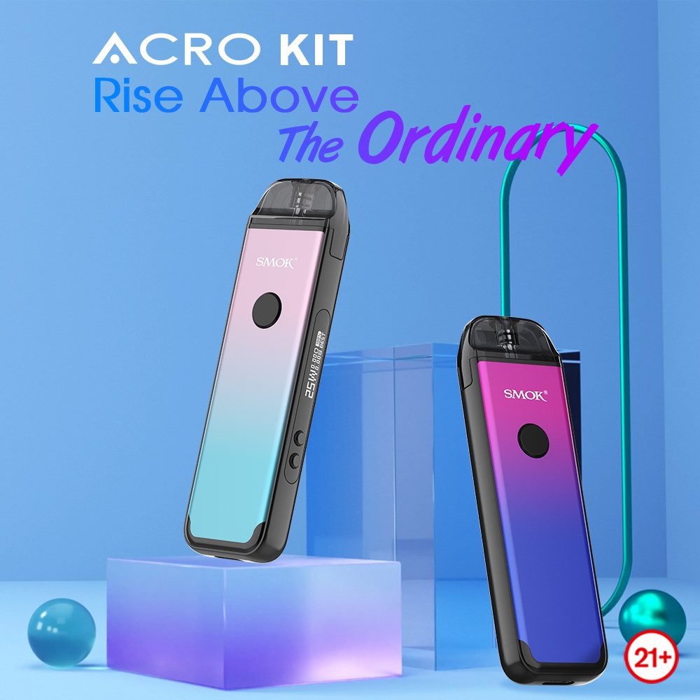 Original smok acro pod starter kit 1000 mah battery 2ml cartridge ready ...