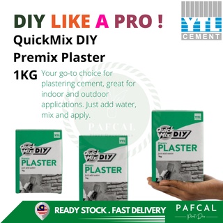 (READY STOCK) QuickMix DIY Premix Plaster 1kg (Just add water ...